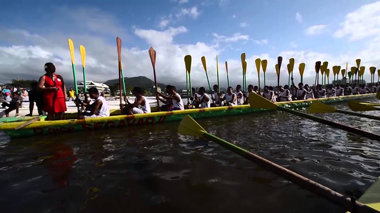 Pacific Partnership Long Boat Race - YouTube