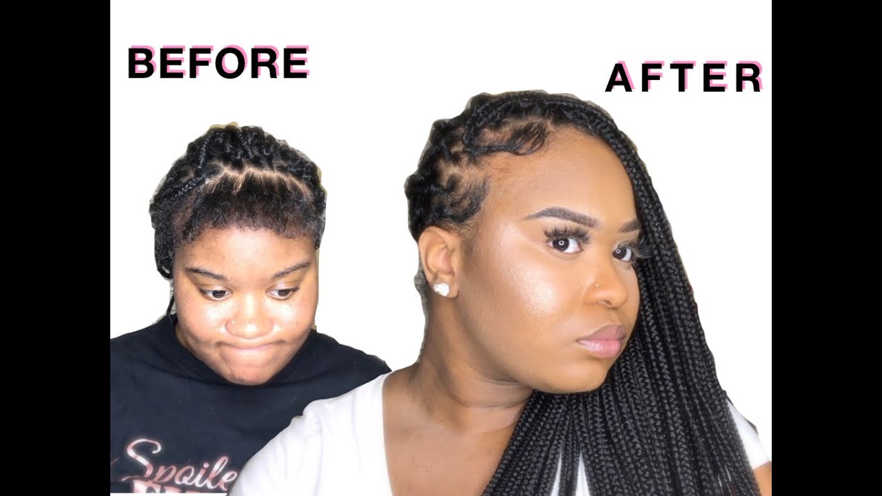 HOW TO SLAY BABY HAIR WITH BRAIDS | GONE WRONG | QUICK FIX - YouTube