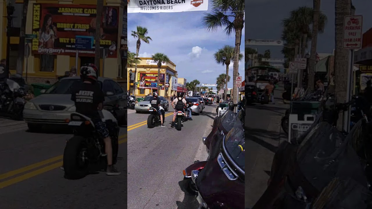 Daytona motorcycle rally. Bike week 2020 main Street. - YouTube