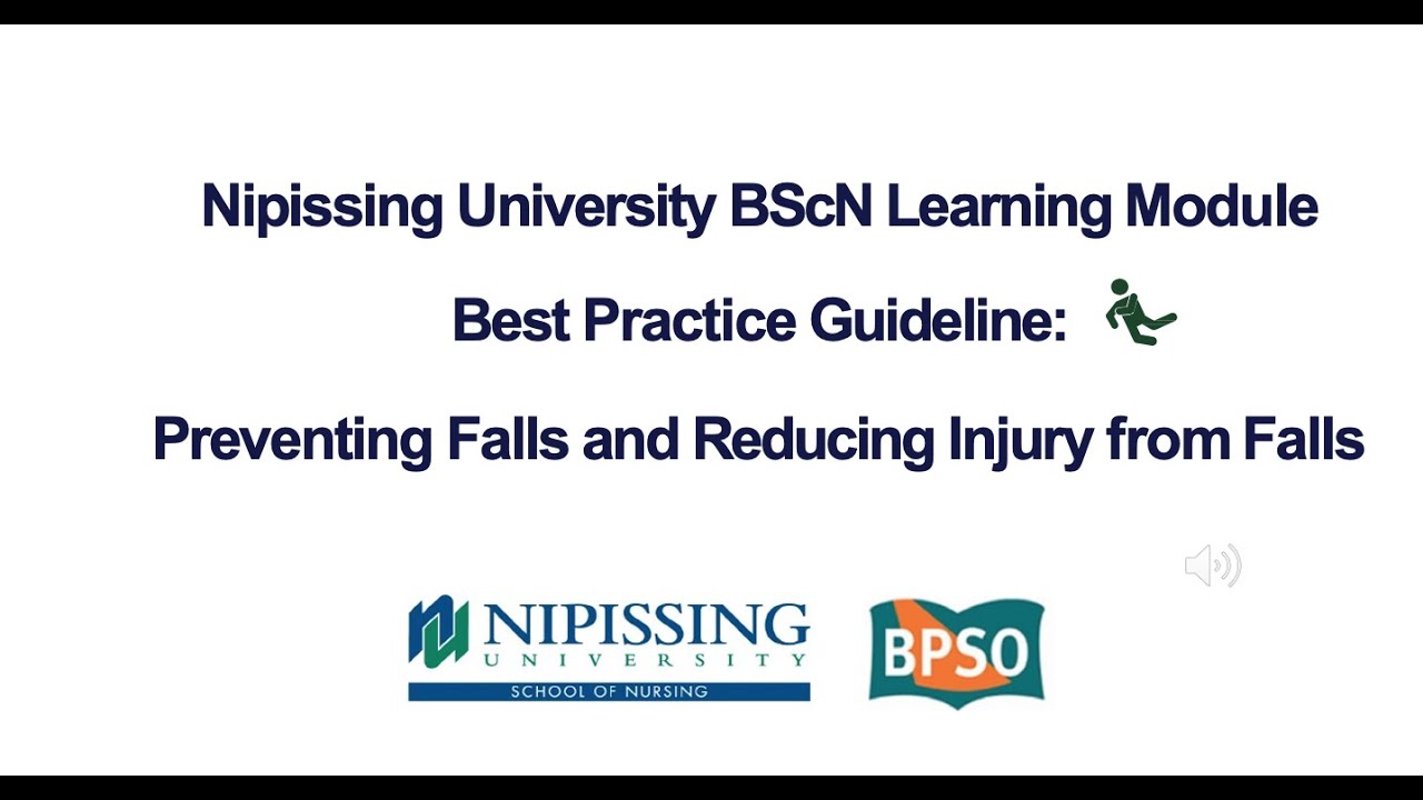 RNAO BPG Highlight: Preventing Falls and Reducing Injury From Falls ...