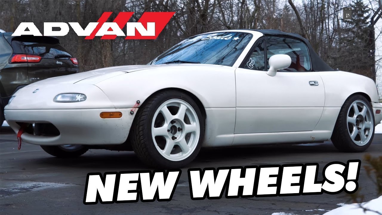 Miata gets NEW WHEELS! Advan AVS VS6 (4K) - YouTube