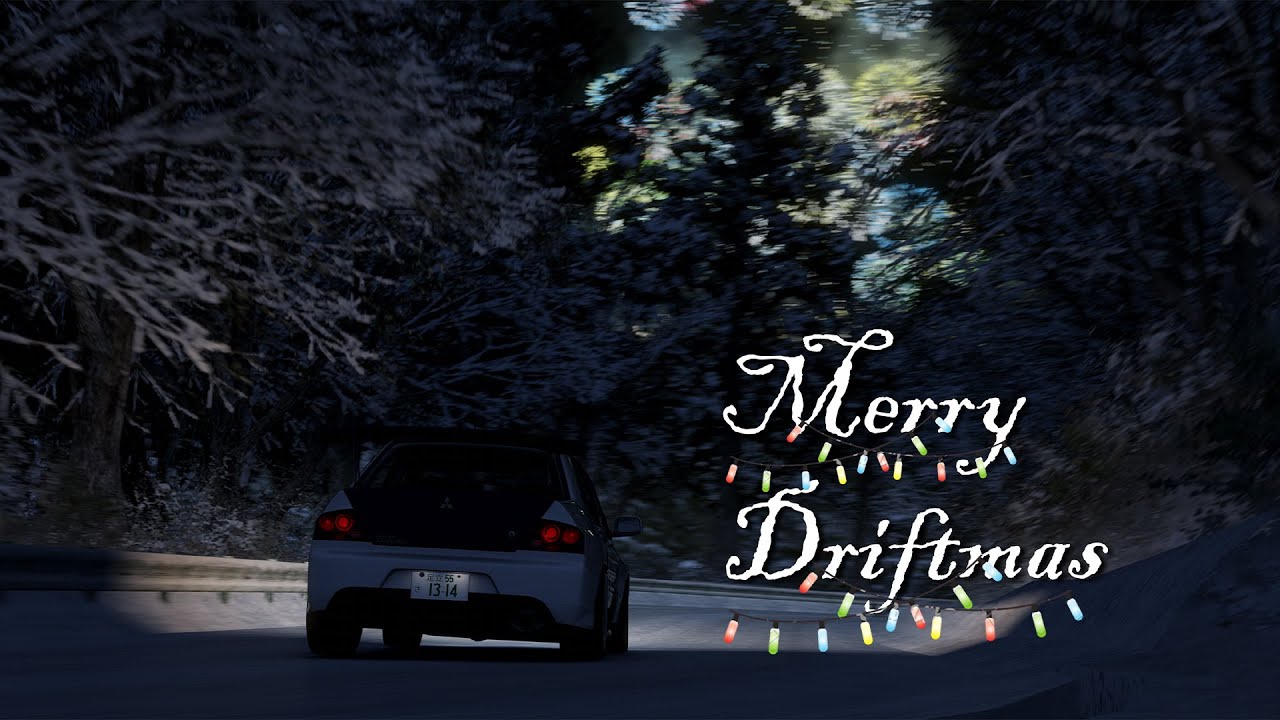 Fun Christmas Drift Run in Evo IX Snow ACD Mode | Tsukuba Fruits Line ...