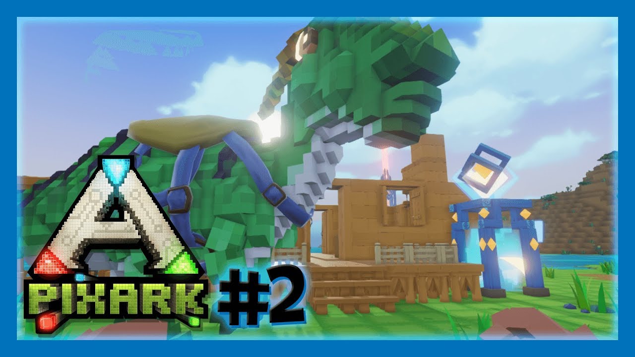 PixARK #2 - Our first house and tame - Let's Play - YouTube