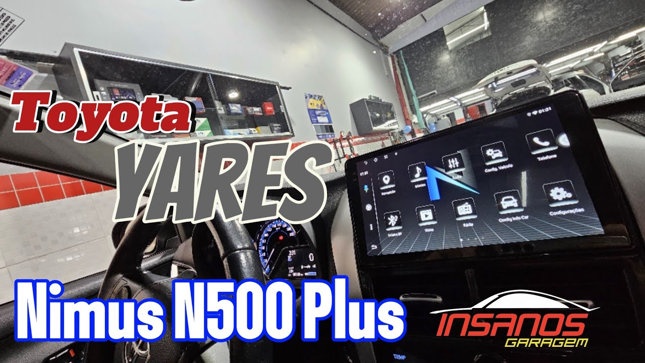 Central Multimídia Toyota Yares Nimus N500 Plus, Carplay/Android Auto ...