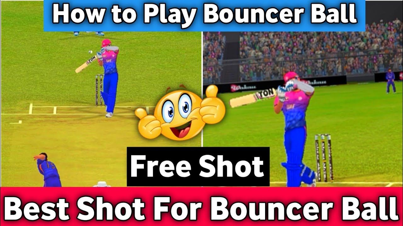 Best Shot For Bouncer Ball 🔥 | How to Play Bouncer Ball 🤔|Real Cricket ...