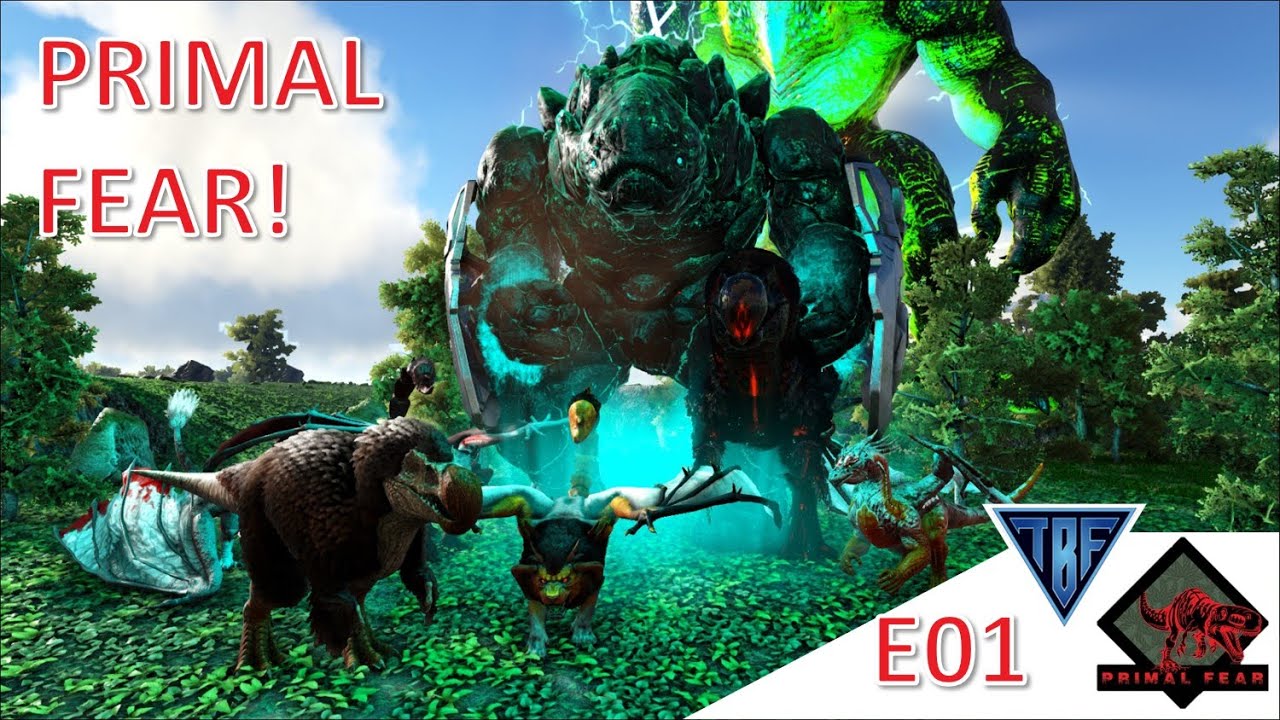 Primal Fear on the Volcano Map! New Playthrough Ark Survival Evolved Modded - YouTube