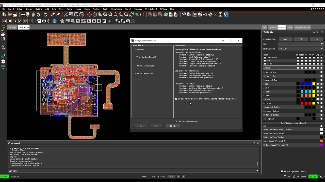 Cadence PCB Design True DFM Wizard - YouTube