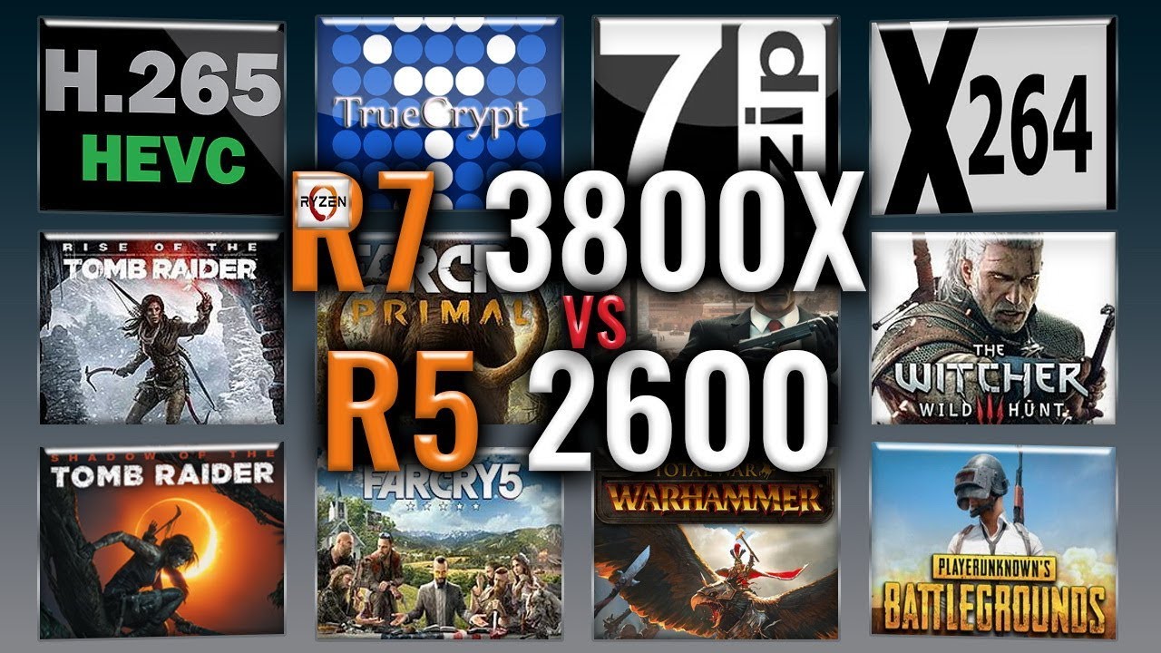 Ryzen 7 3800X Vs Ryzen 5 2600 Benchmarks Test Review Comparison