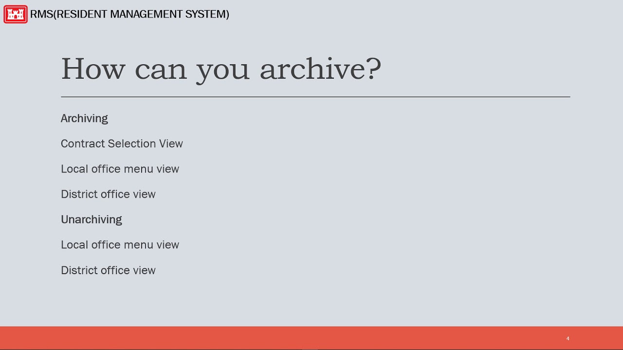 How to Archive Contracts - Government Mode - YouTube