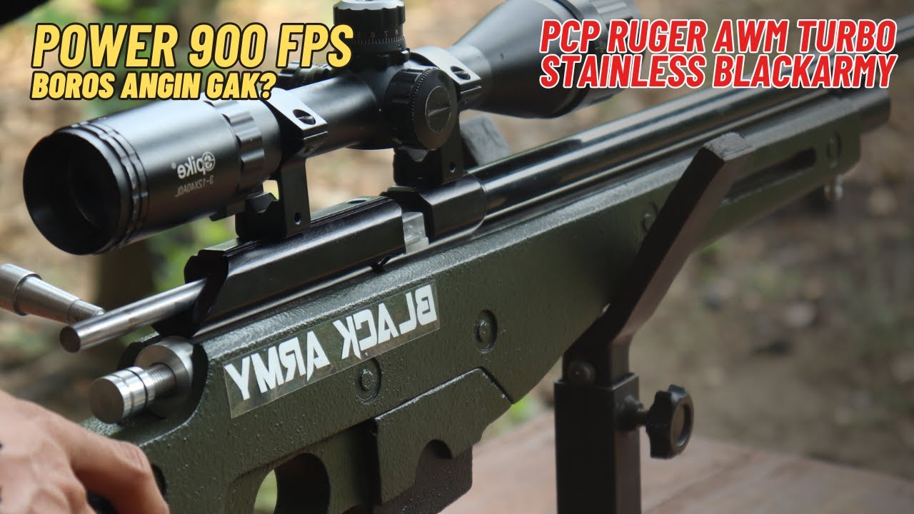 Test Power dan Konsumsi Angin Senapan Angin PCP Ruger AWM Turbo: 900 ...