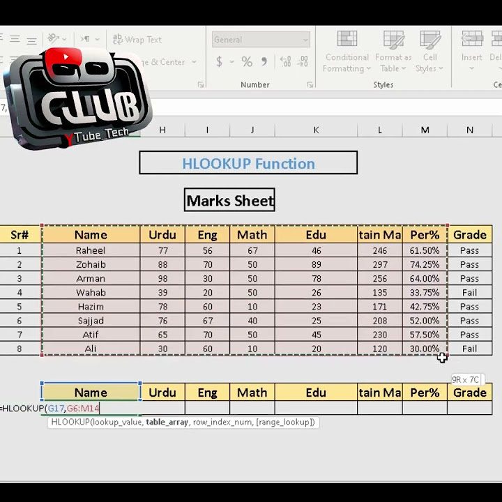 How To Use Hlookup Function Hlookup Excel Functon Smartexcel Microsoftexcel Exceltech