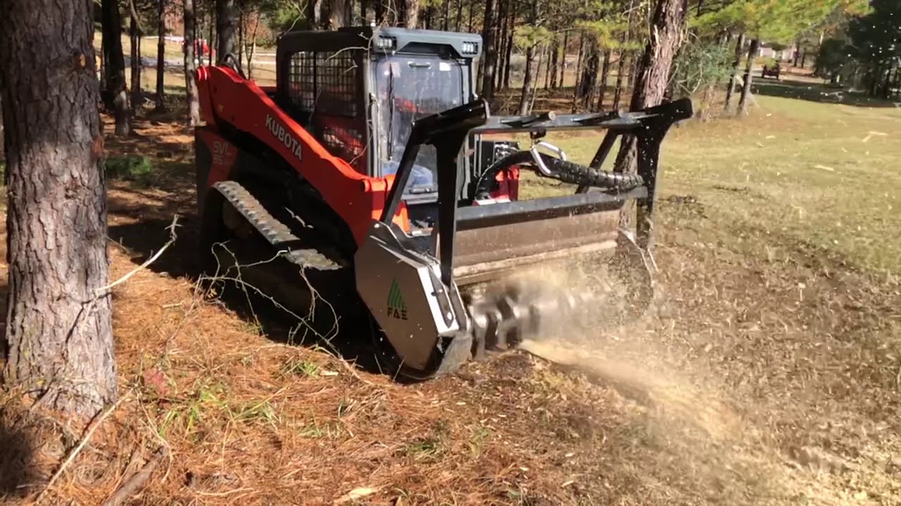 U.S. Mulching & Land Clearing. Tree removal - YouTube