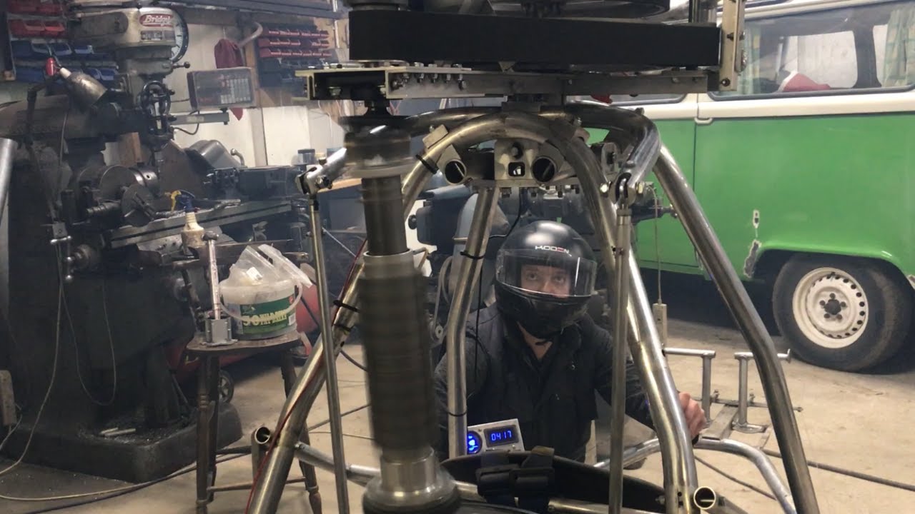 Homemade Helicopter drive testing part 1 - YouTube