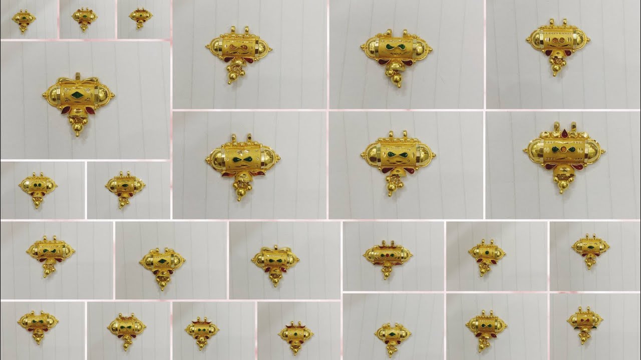 मादलिया की डिजाइन New Gold Mandliya Collection gold jitiya locket ...
