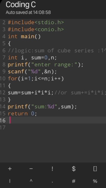 c program to print sum of cube of series 💯 #trending #shorts#trendingshorts - YouTube