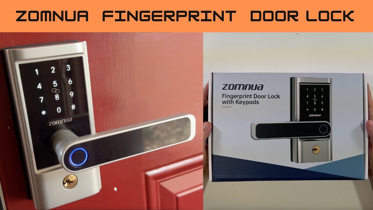Zomnua Fingerprint Door Lock Setup and Review - YouTube