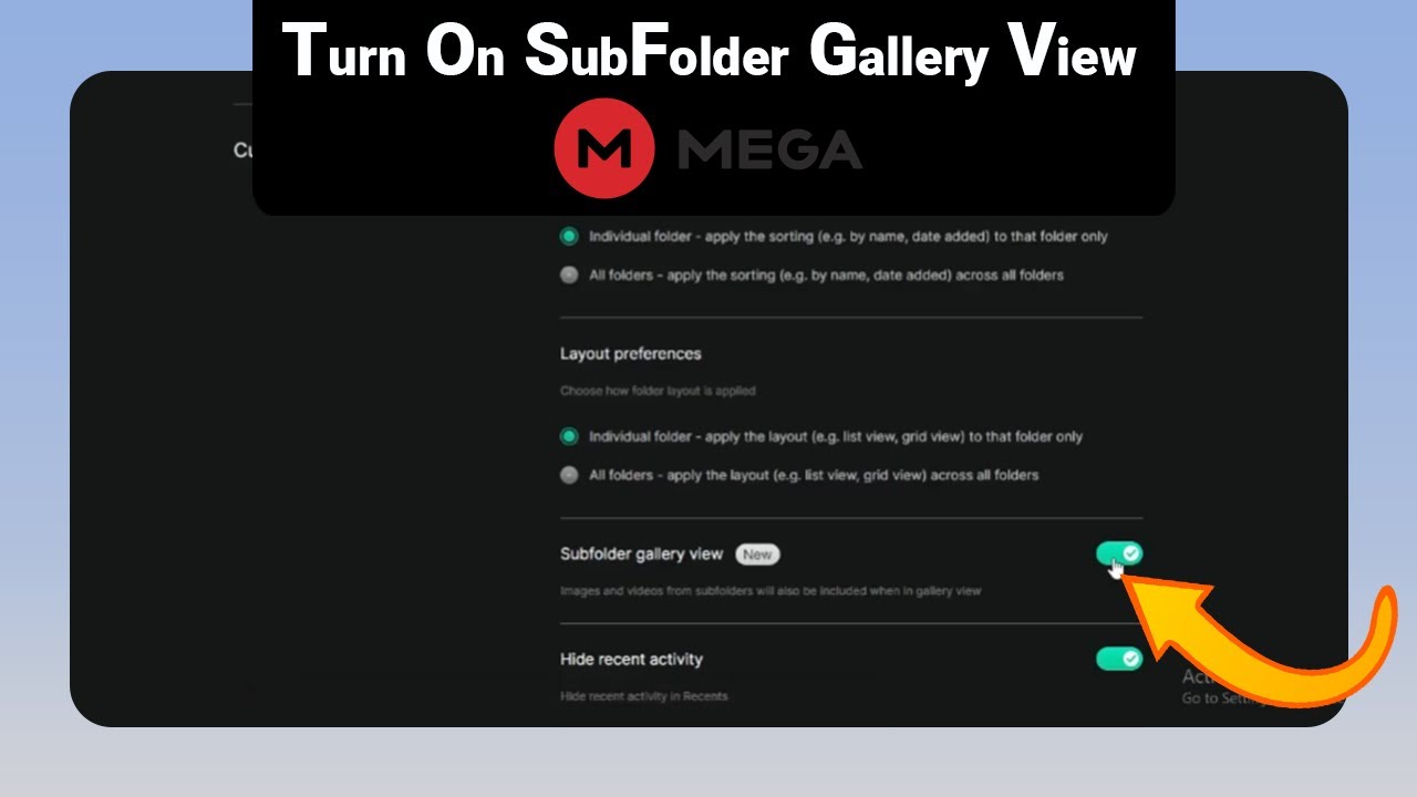 How to Turn On SubFolder Gallery View on Mega [NEW] - YouTube
