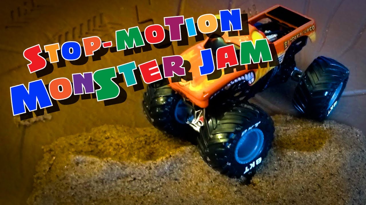 Stop-motion Monster Jam fun! - YouTube