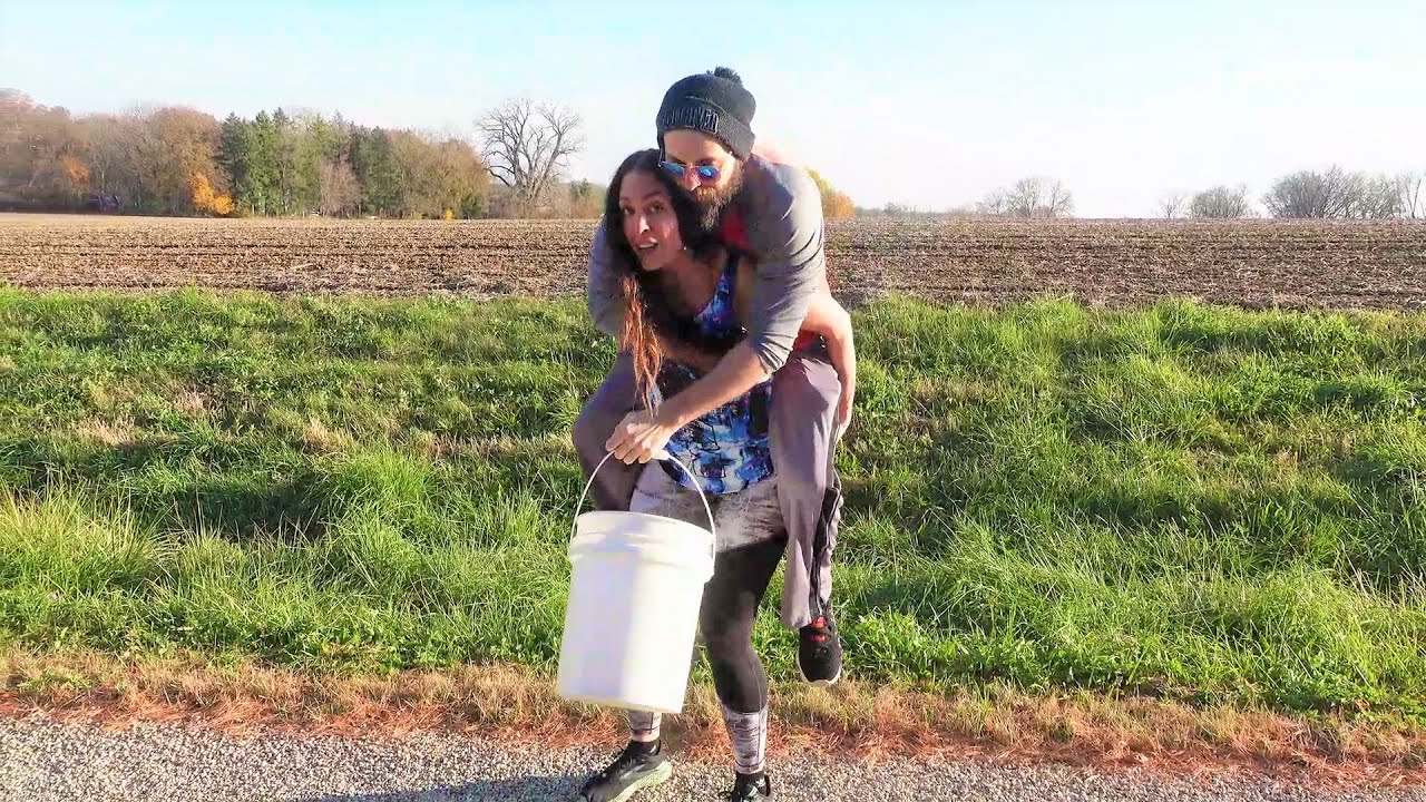 Country Side Piggyback Ride a Guy - YouTube