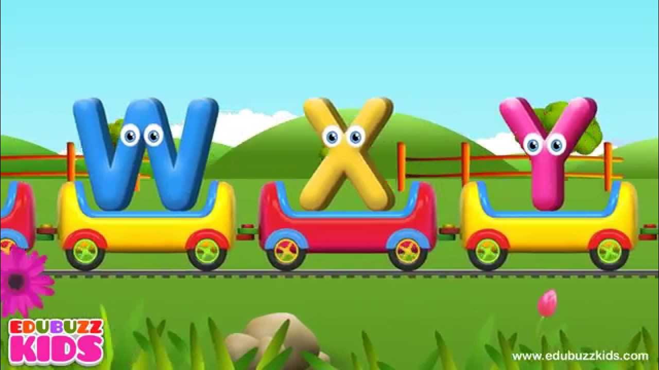 ABC Songs for Children | An Alphabet Train | Learning Upper Case ...