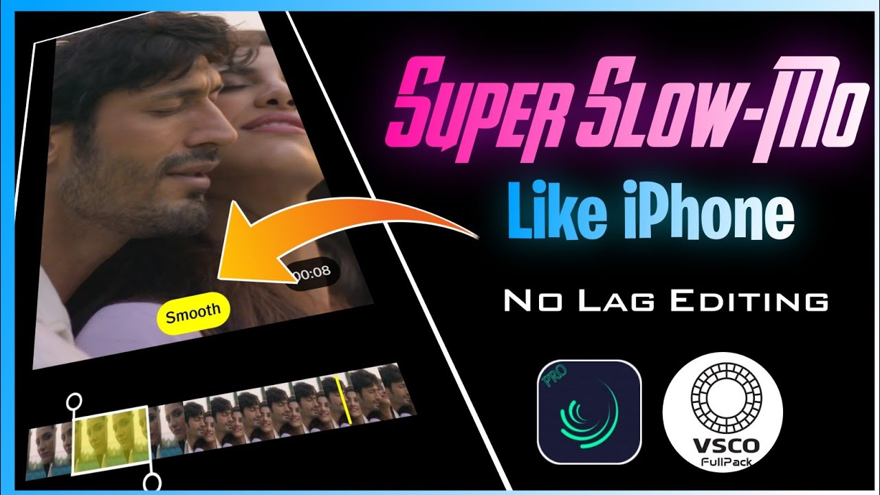 Super Smooth Slow motion Video Editing Tutorial | Alight motion+VSCO Tutorial No Lag Slow mo ...