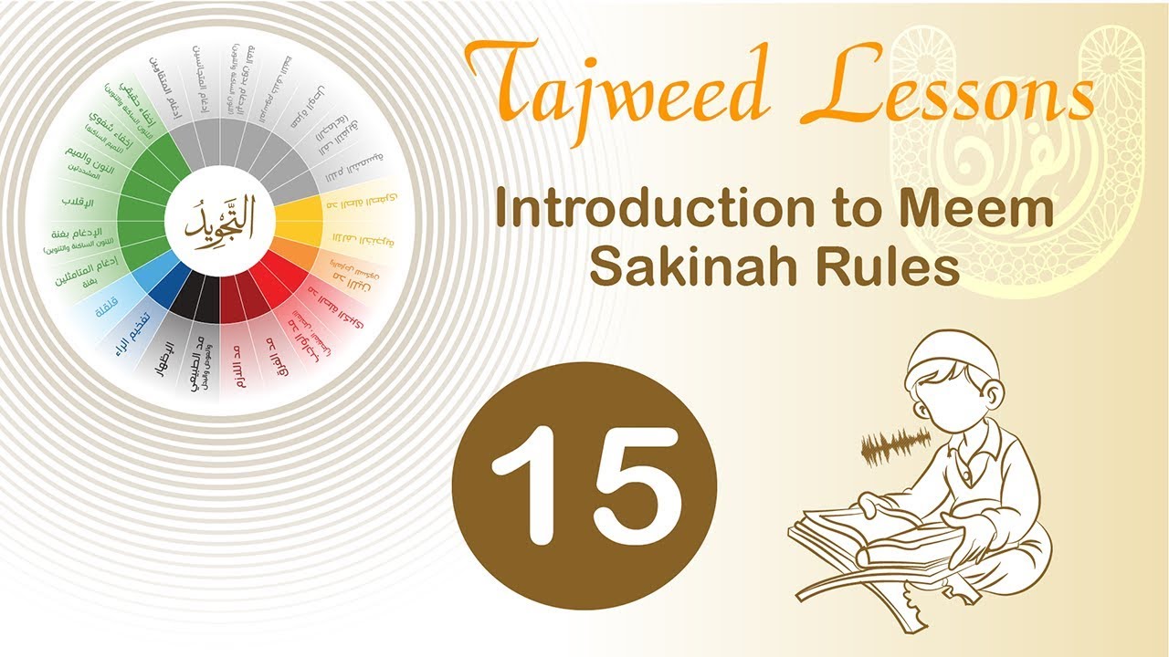 Learn Tajweed - Lesson 15 - Introduction to Meem Sakinah Rules - YouTube