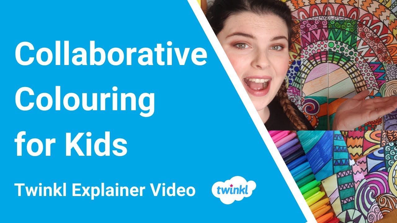 Collaborative Colouring for Kids - YouTube