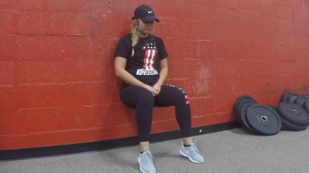 Wallsit Variation - Heel to Toe Raise - YouTube