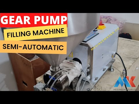 Mesin Filling Cream Semi Otomatis (Gear Pump Filling Machine) - YouTube