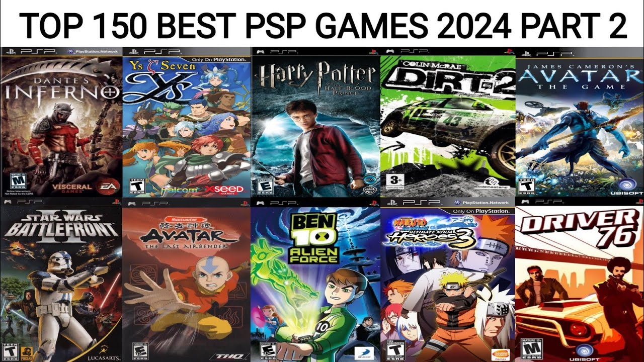 Top 150 Game PSP Terbaik 2024 Versi Game Box2002 PART 2 | Game PSP ...