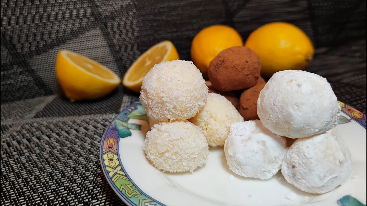 Delicious 4 Ingredient Lemon Balls Recipe - YouTube