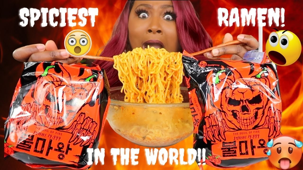 THE SPICIEST RAMEN IN THE WORLD , THE DEVIL OF FIRE CHALLENGE 14,444 ...
