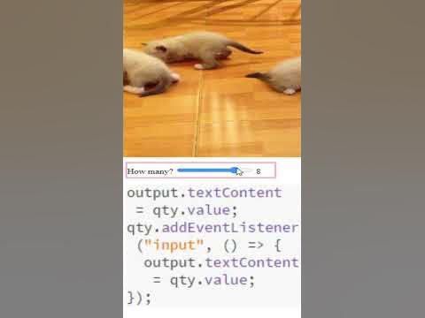 javascript output for input slider - YouTube