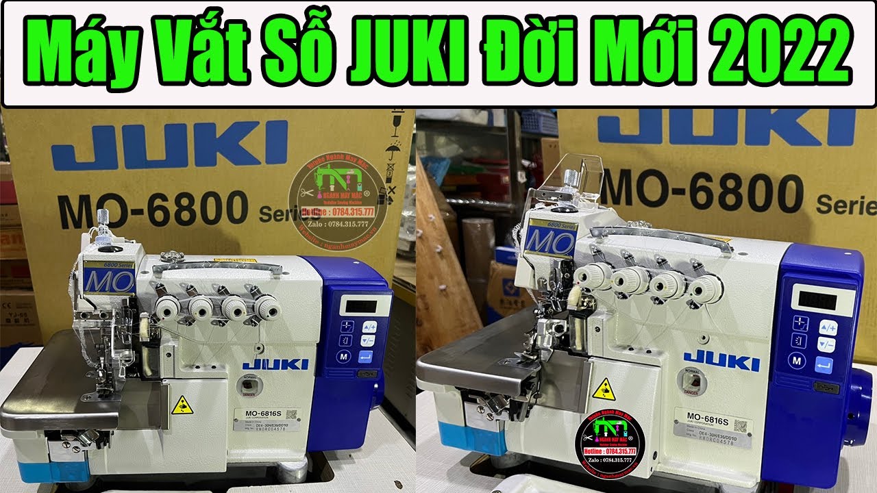 Review Máy Vắt Sổ JUKI 6800 Đời Mới Nhất 2022 || #nganhmaymac - YouTube