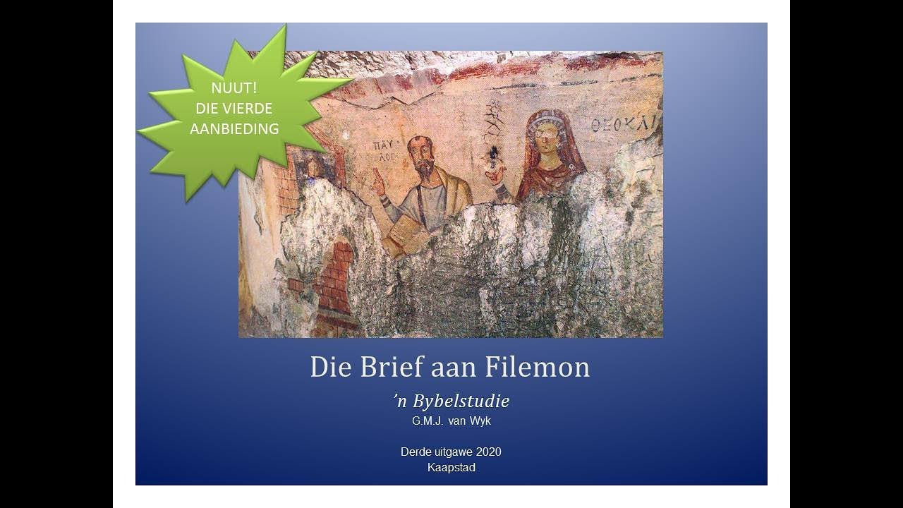 Die Brief aan Filemon, Bybelstudie, Video 4 - YouTube