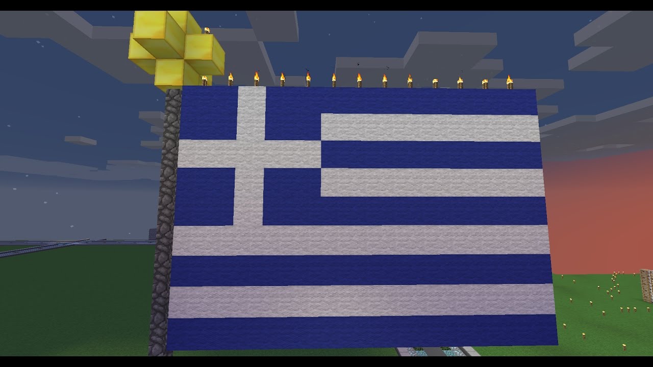 The Greek Flag!!! (Minecraft) - YouTube