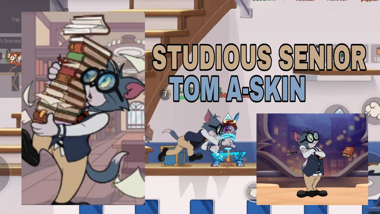 STUDIOUS SENIOR TOM A-SKIN REVIEW || TOM AND JERRY CHASE - YouTube