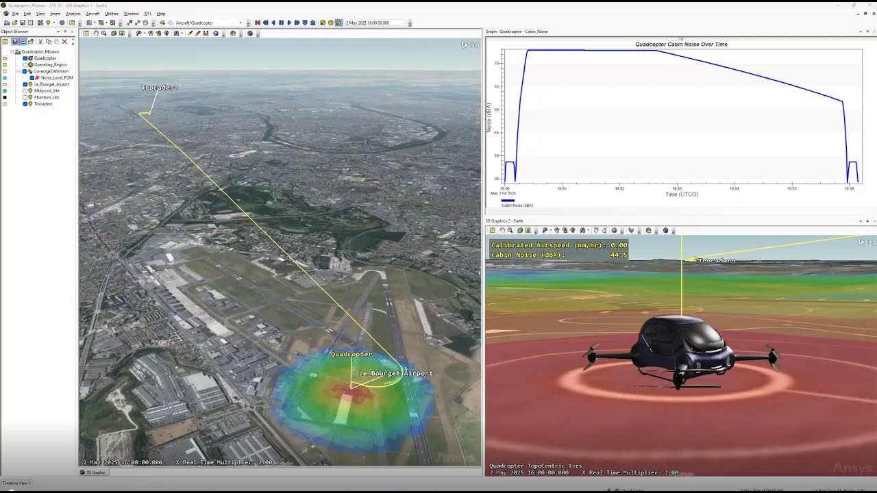 Noise Analysis at Take off with Ansys Mechanical & STK - YouTube