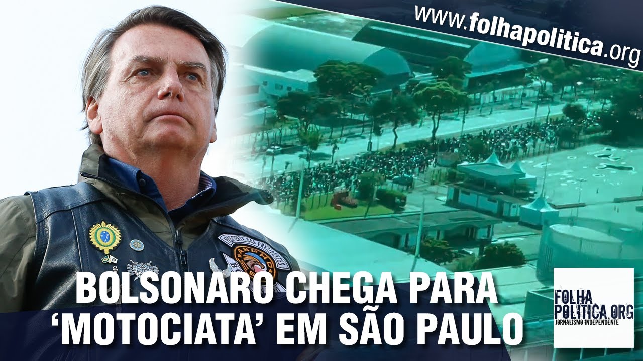 Bolsonaro chega para ‘motociata’ e encontra impressionante concentração ...