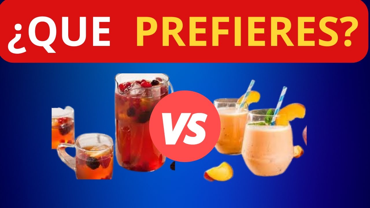 ¿Soda o Jugo? ¡Descubre la Mejor Bebida!#bebidas #quiz #queprefieres ...
