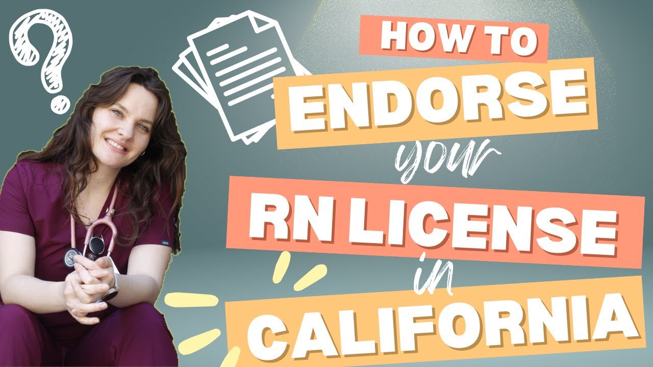 From Canada to Cali: How To Endorse Your RN License - YouTube