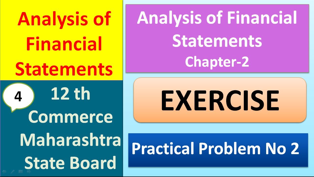 #4|Analysis of Financial Statement | EXERCISE│Practical Problem No 2 ...