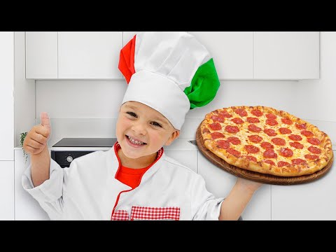 Chris ve Annem pizza pişirmeyi öğreniyor