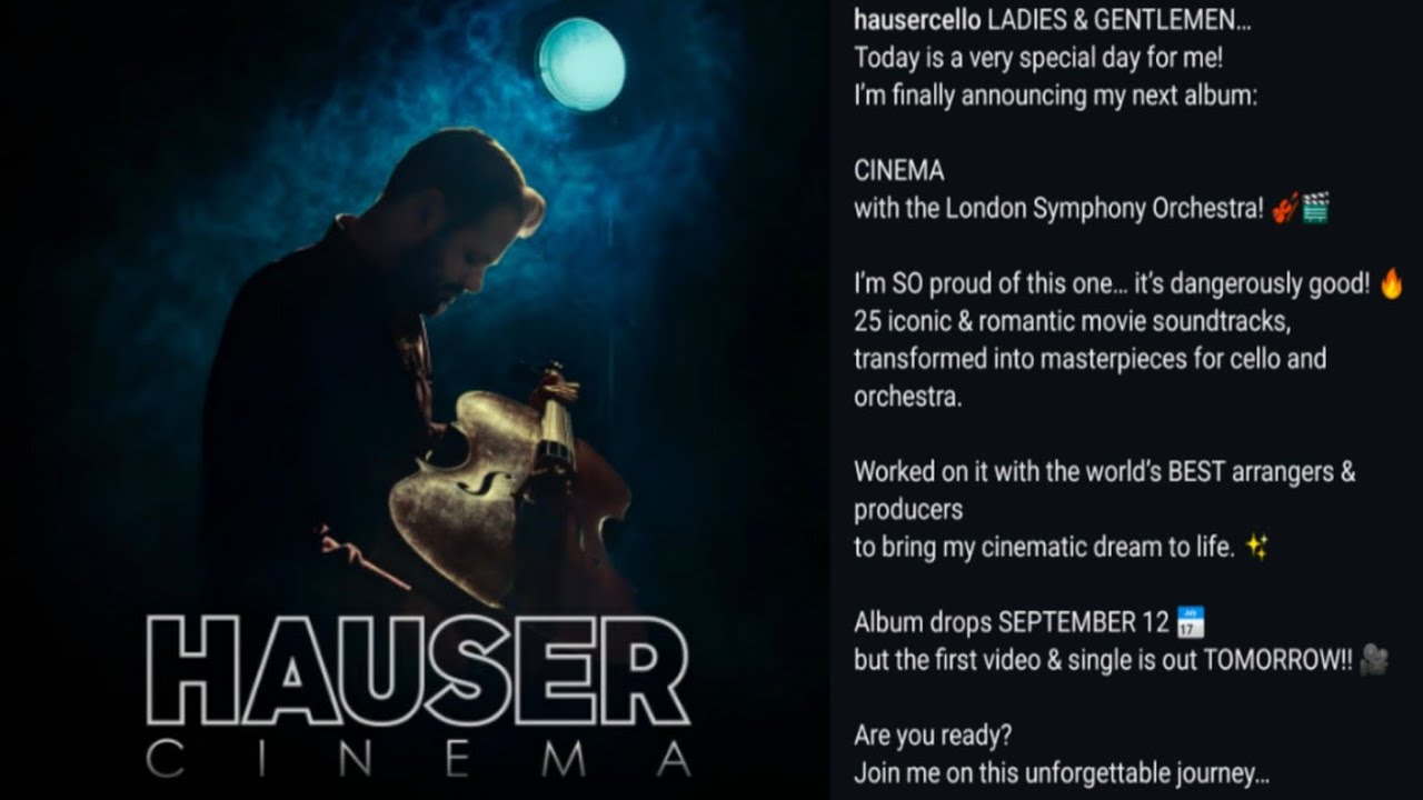 Hauser in Cinema 25 iconic & romantic movie soundtracks with the London ...