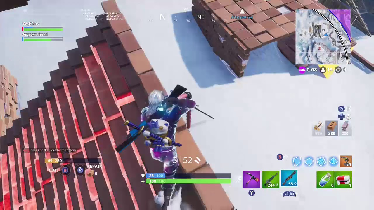 FORTNIGHT! Lovely double kill! First upload! - YouTube