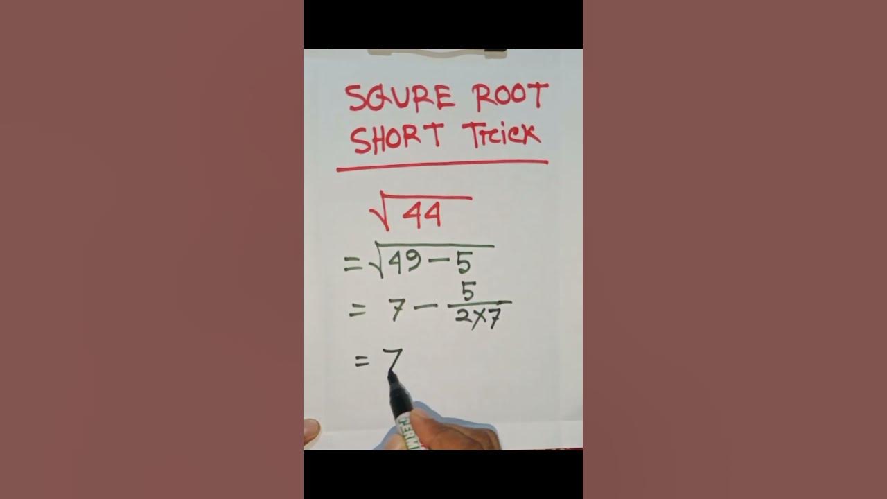 Squre Root Short Trick Youtube