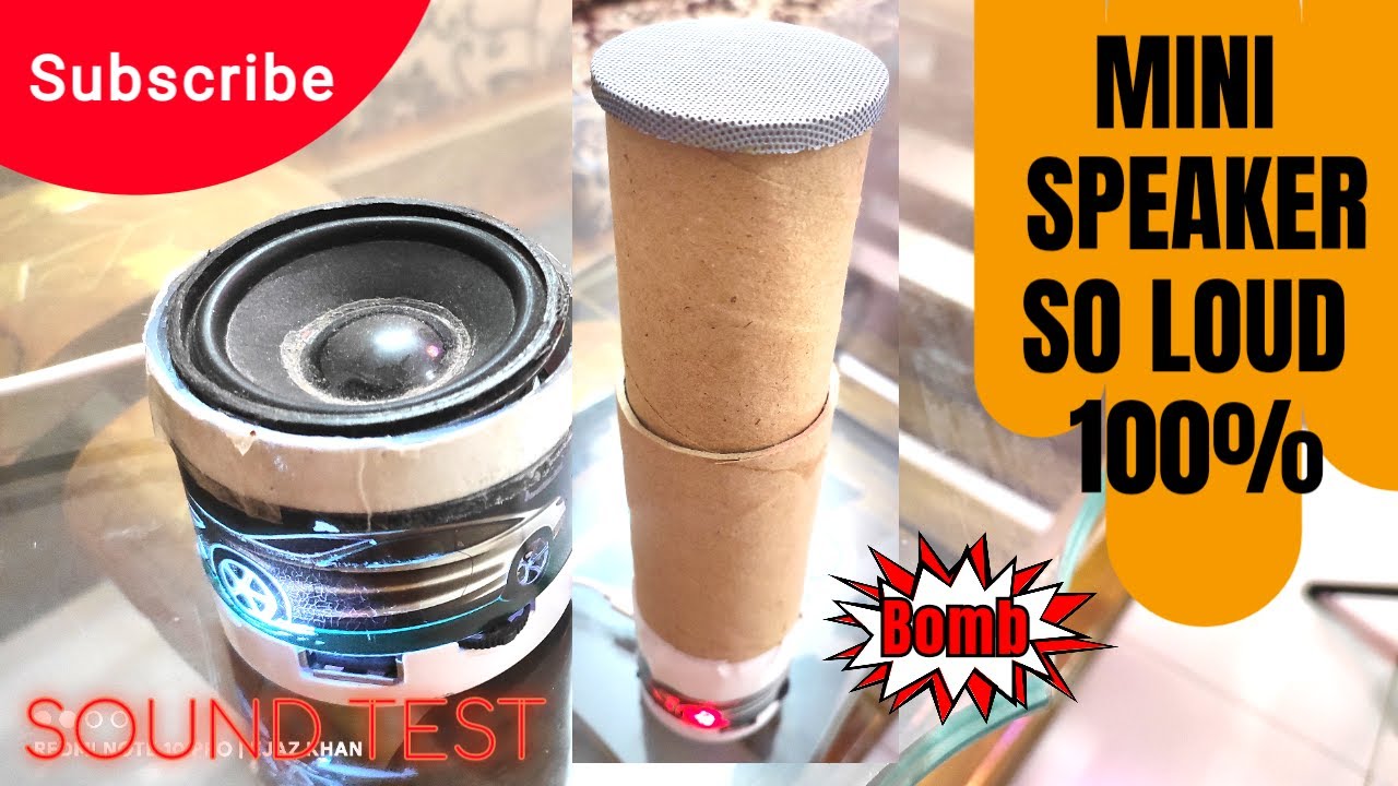 How to Increase sound of a Mini Bluetooth speaker by upgrading at home ...