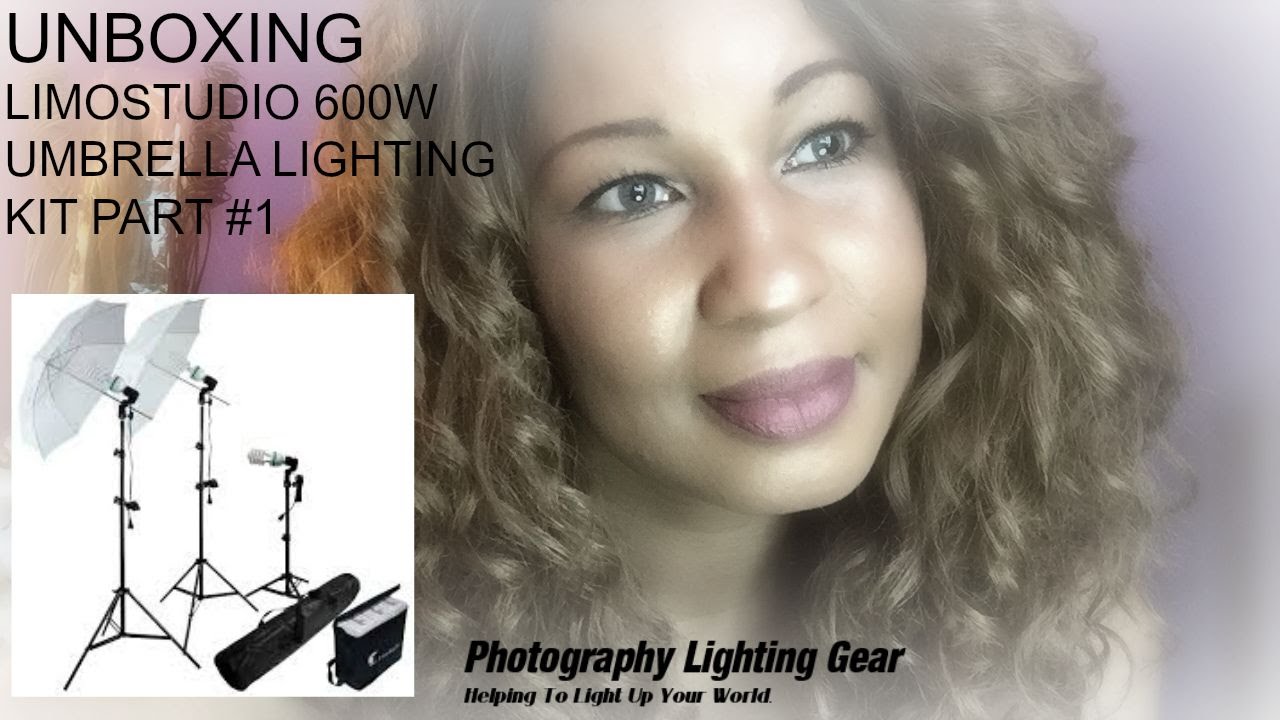 UnBoxing LimoStudio 600W Continuous Umbrella Lighting Kit. - YouTube