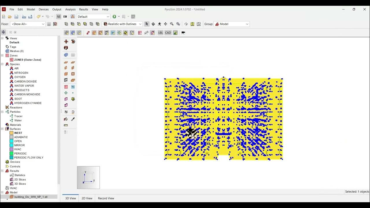 How to Import (STL) Geometry file to Pyrosim (FDS) - YouTube