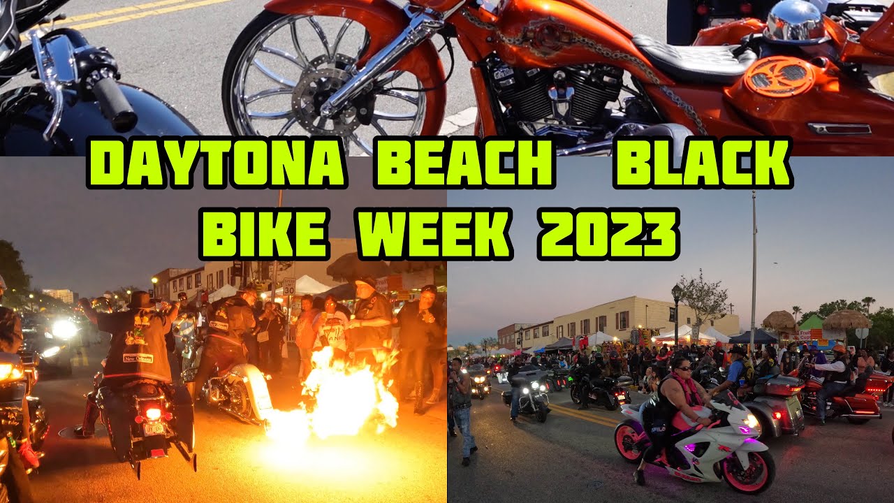 DAYTONA BEACH BLACK BIKE WEEK 2023 - YouTube